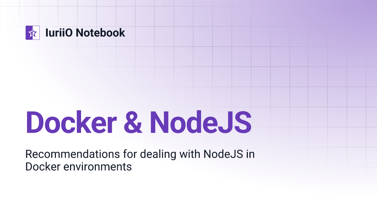 Docker And Nodejs Iuriio Notebook